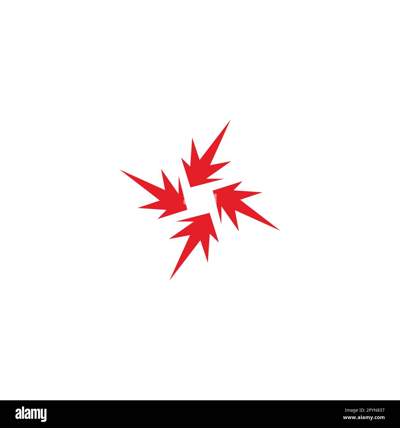 Bullet, explosion, rounded geometric symbol simple logo vector Stock ...