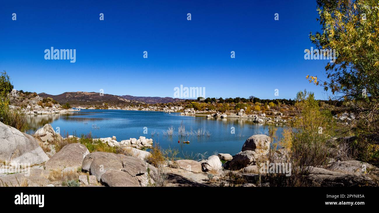 Campo, CA, USA - November 13, 2021: Lake Morena is a pleasant spot to ...