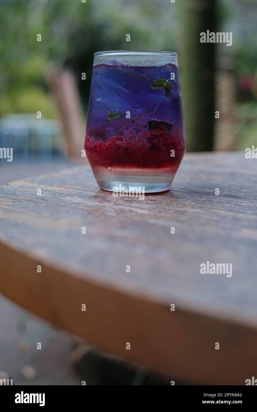 Portrait or vertical shot of a fresh drink made of Strawberry Fruit ...