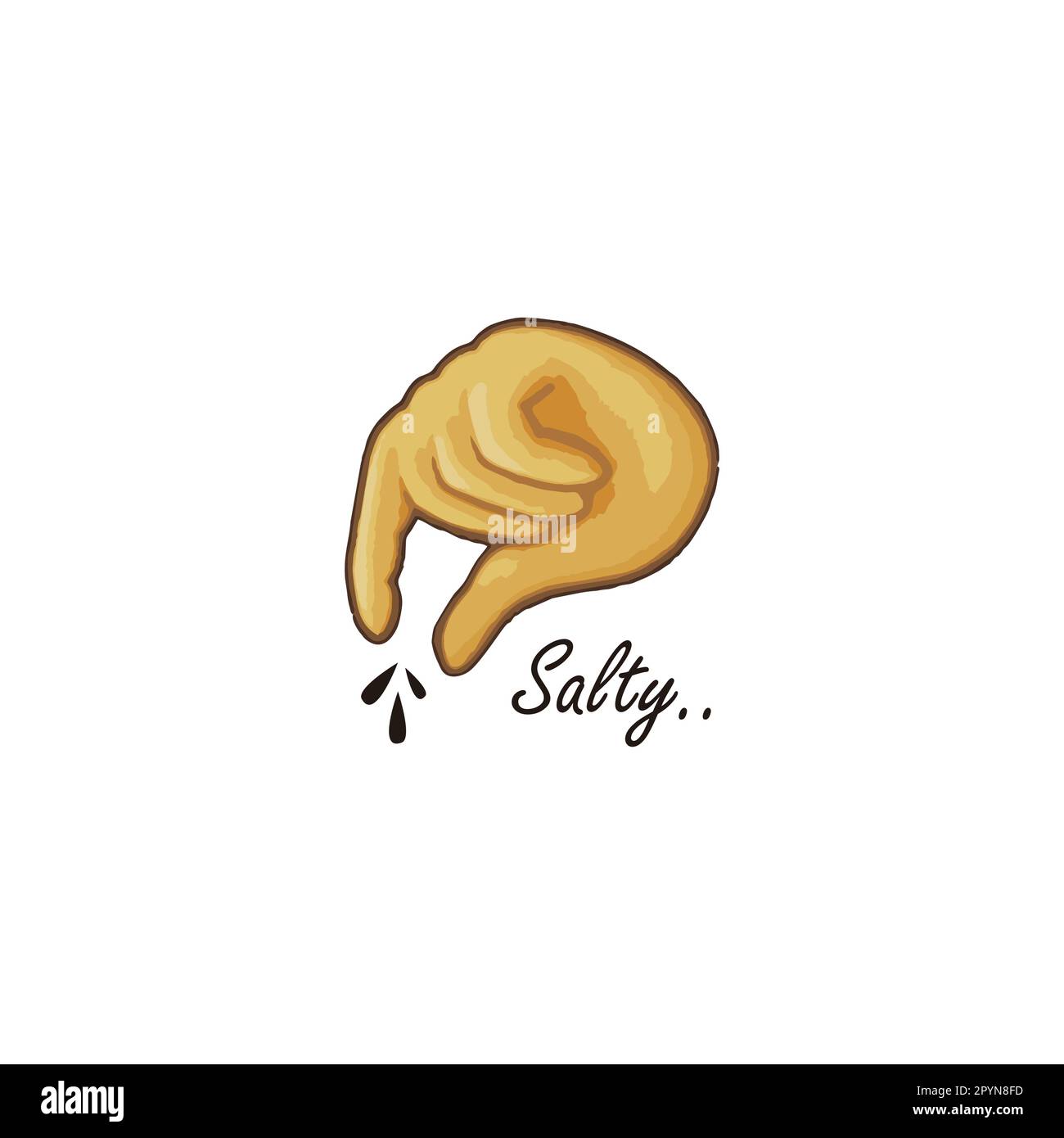 hand, salt, flavour cooking geometric symbol simple logo vector Stock ...