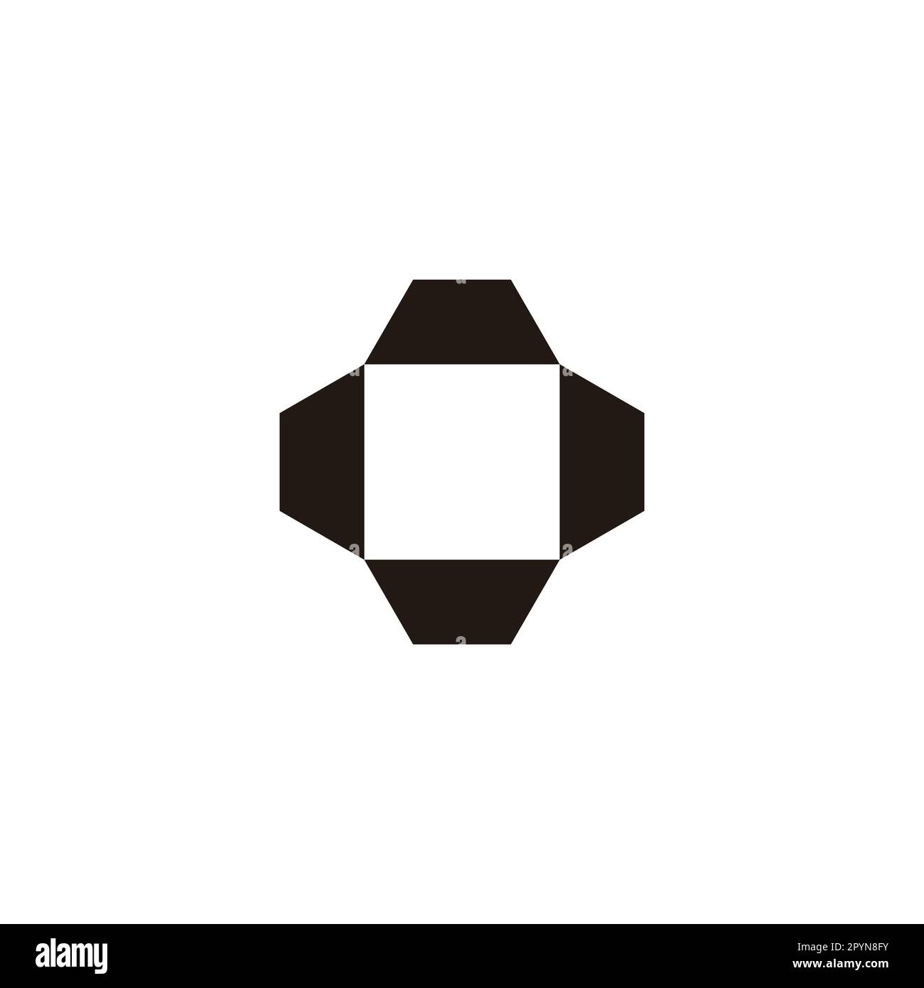 Square, plus geometric symbol simple logo vector Stock Vector Image ...