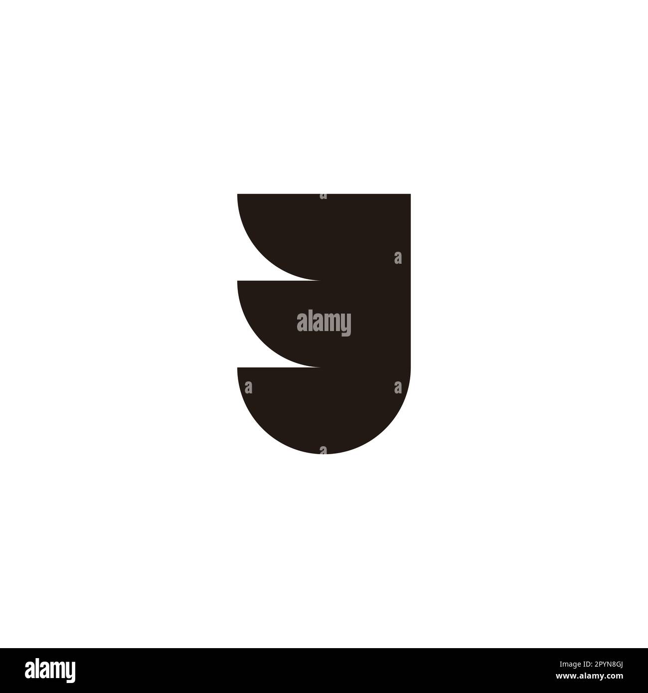 Number 3 shield geometric simple symbol logo vector Stock Vector Image ...