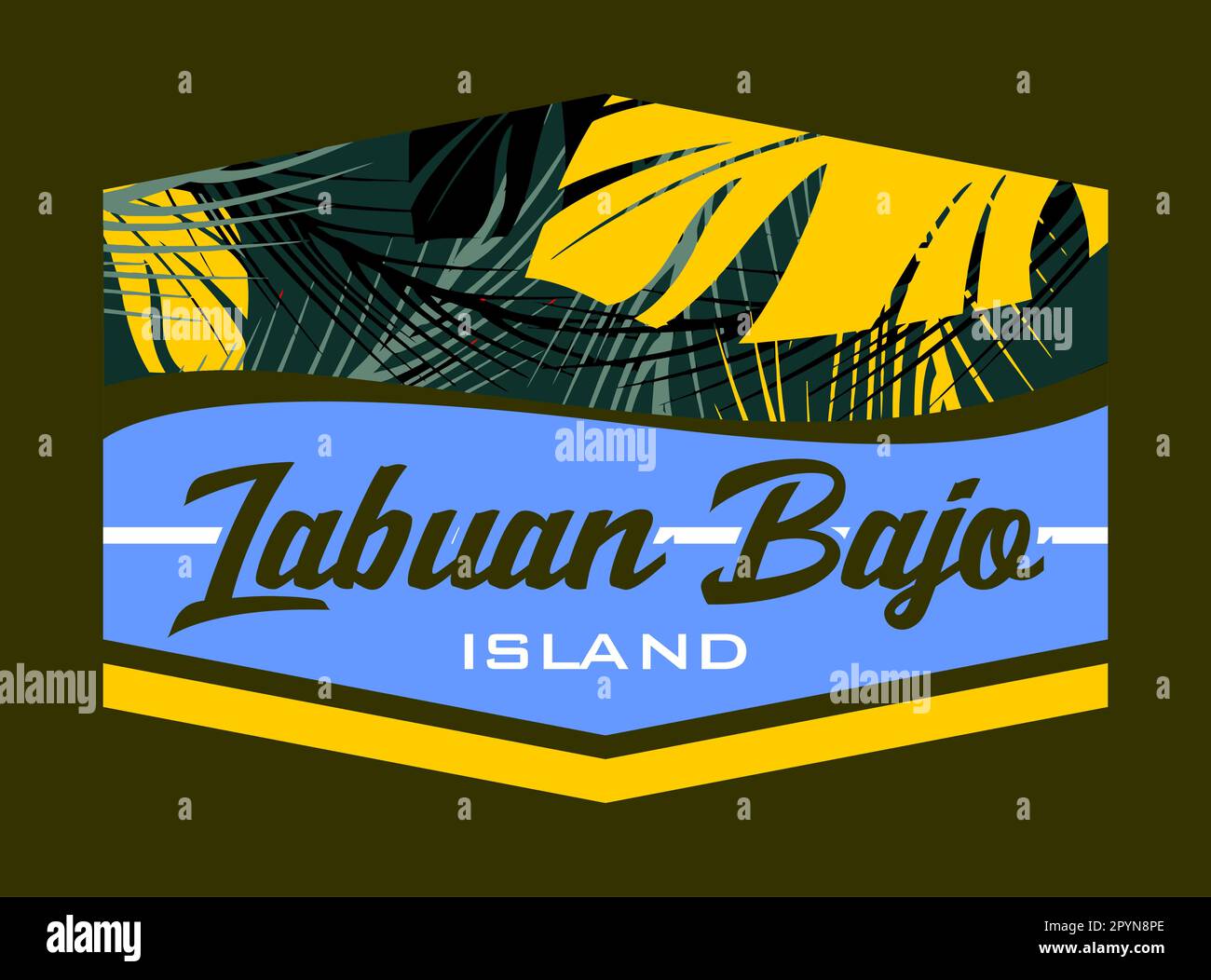 labuan bajo island indonesia Stock Vector Image & Art - Alamy