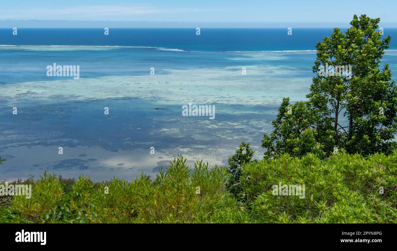 Le Morne lagoon on Mauritius Stock Photo - Alamy
