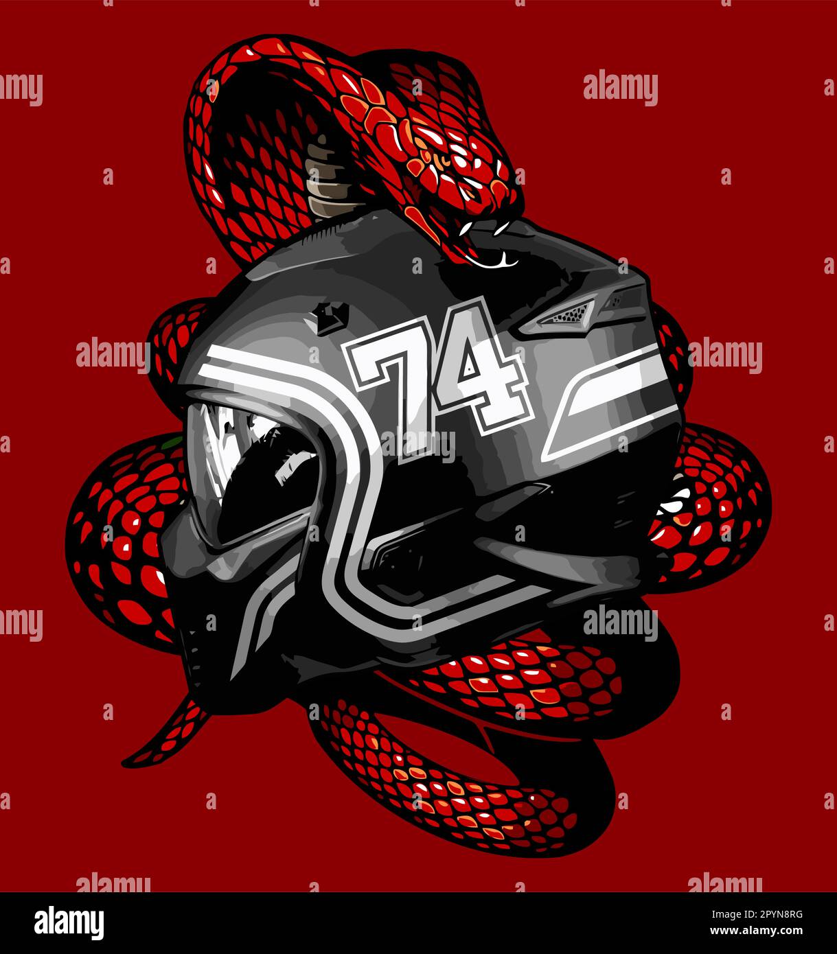 helmet and snake Stock Vector Image & Art - Alamy