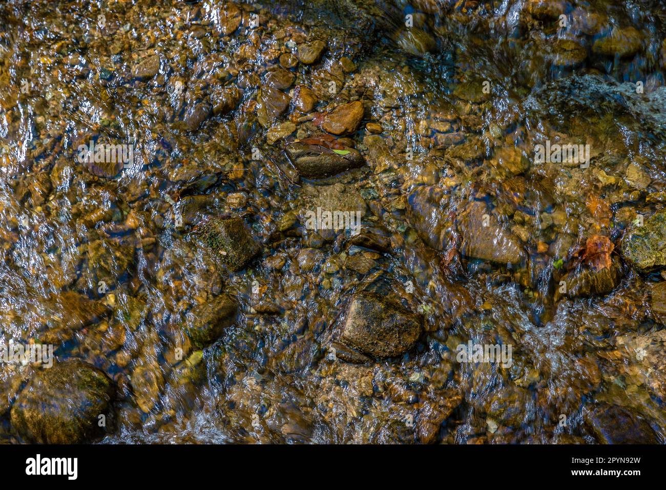 Background and copy space in this image of a shallow rocky creek in the ...