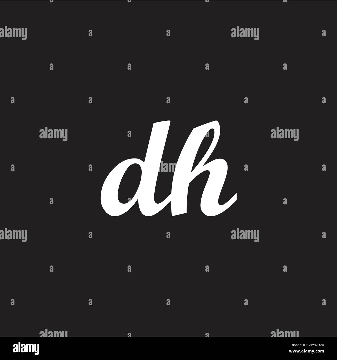 Letter dh connect geometric symbol simple logo vector Stock Vector ...