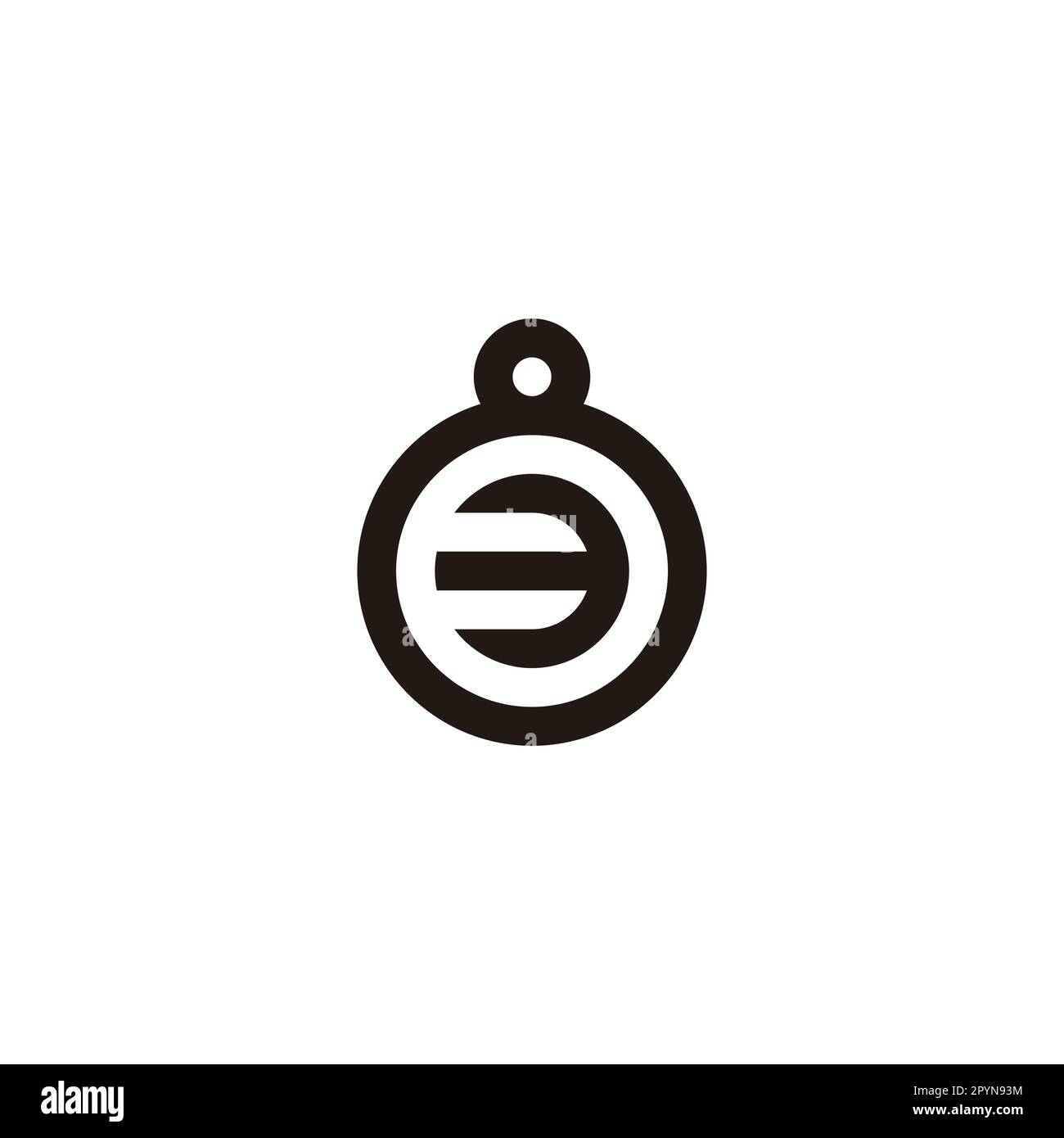 Number 3 in 8, circle geometric symbol simple logo vector Stock Vector ...