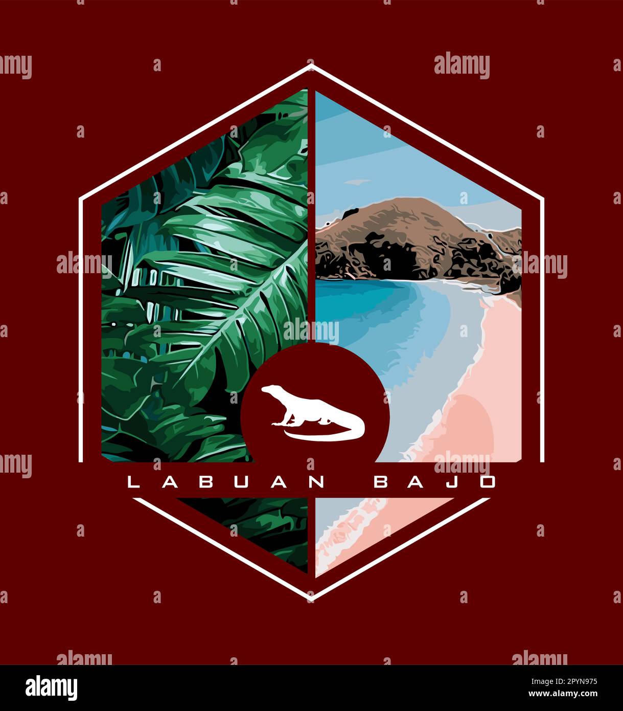 labuan bajo island indonesia Stock Vector Image & Art - Alamy