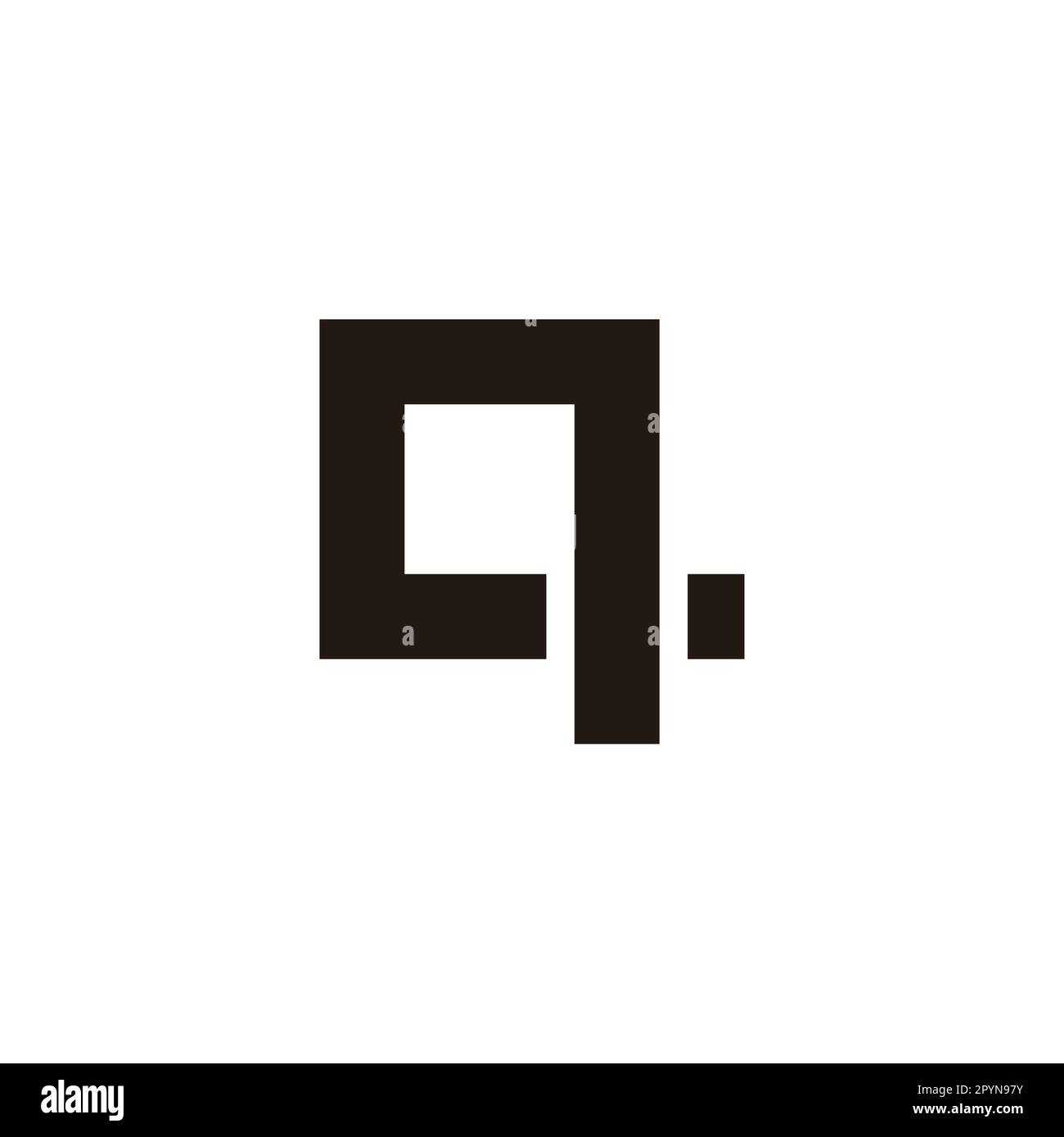 Letter a square round geometric symbol simple logo vector Stock Vector ...