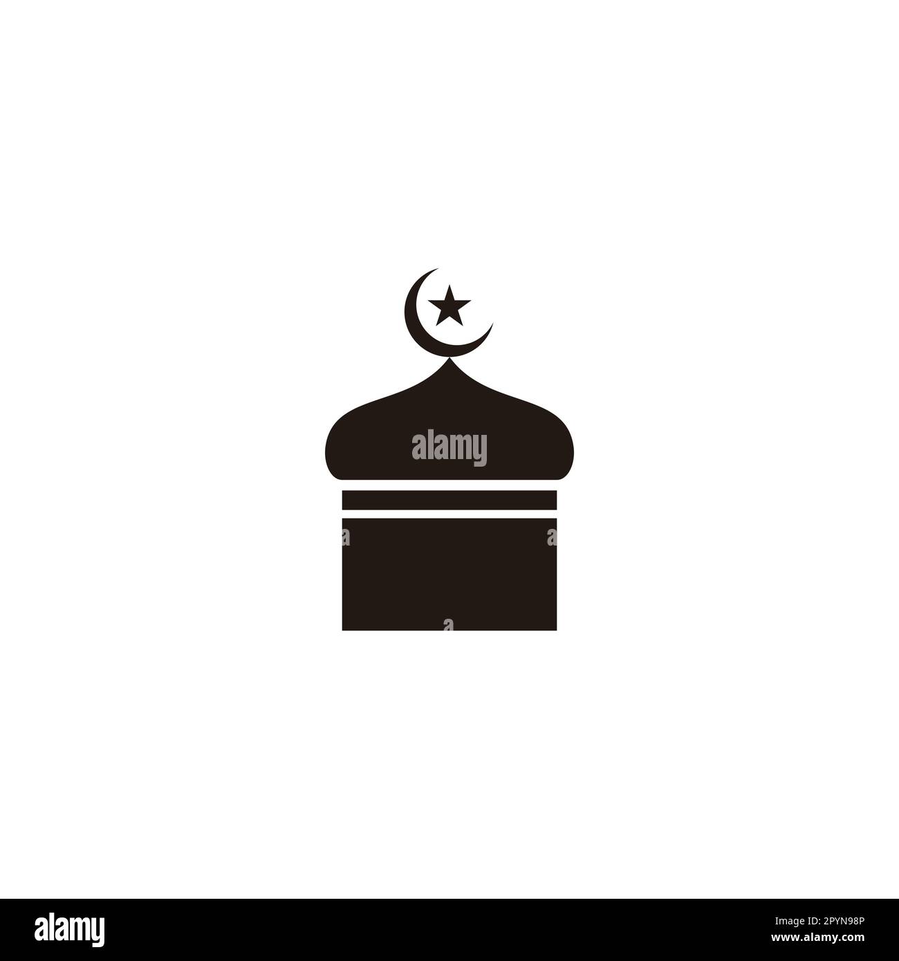 Mosque, tower geometric simple symbol logo vector Stock Vector Image ...