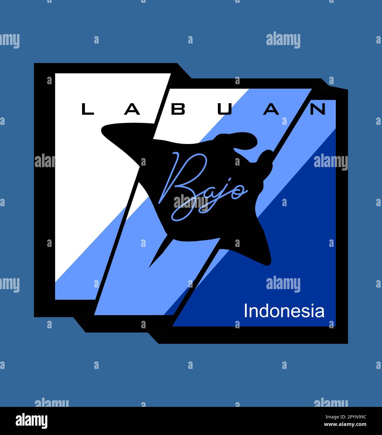 Labuan bajo landscape Stock Vector Images - Alamy