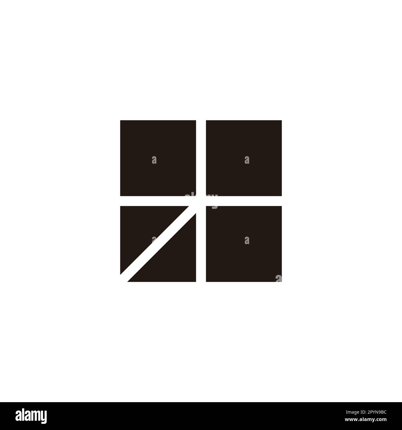 Window, fold geometric simple symbol logo vector Stock Vector Image ...