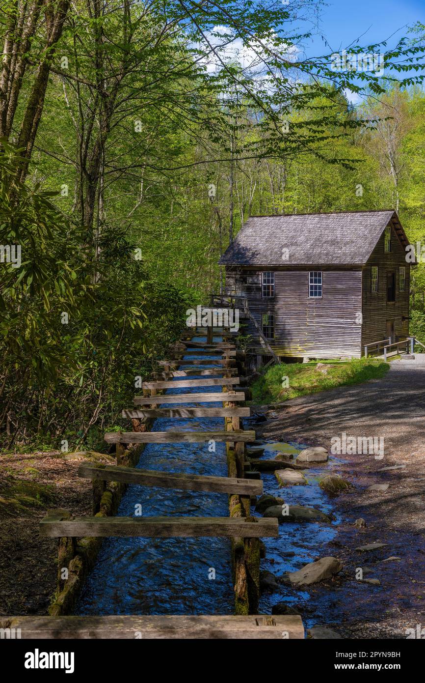 Built in 1886 is a steel turbine - powered grist mill in the Great ...