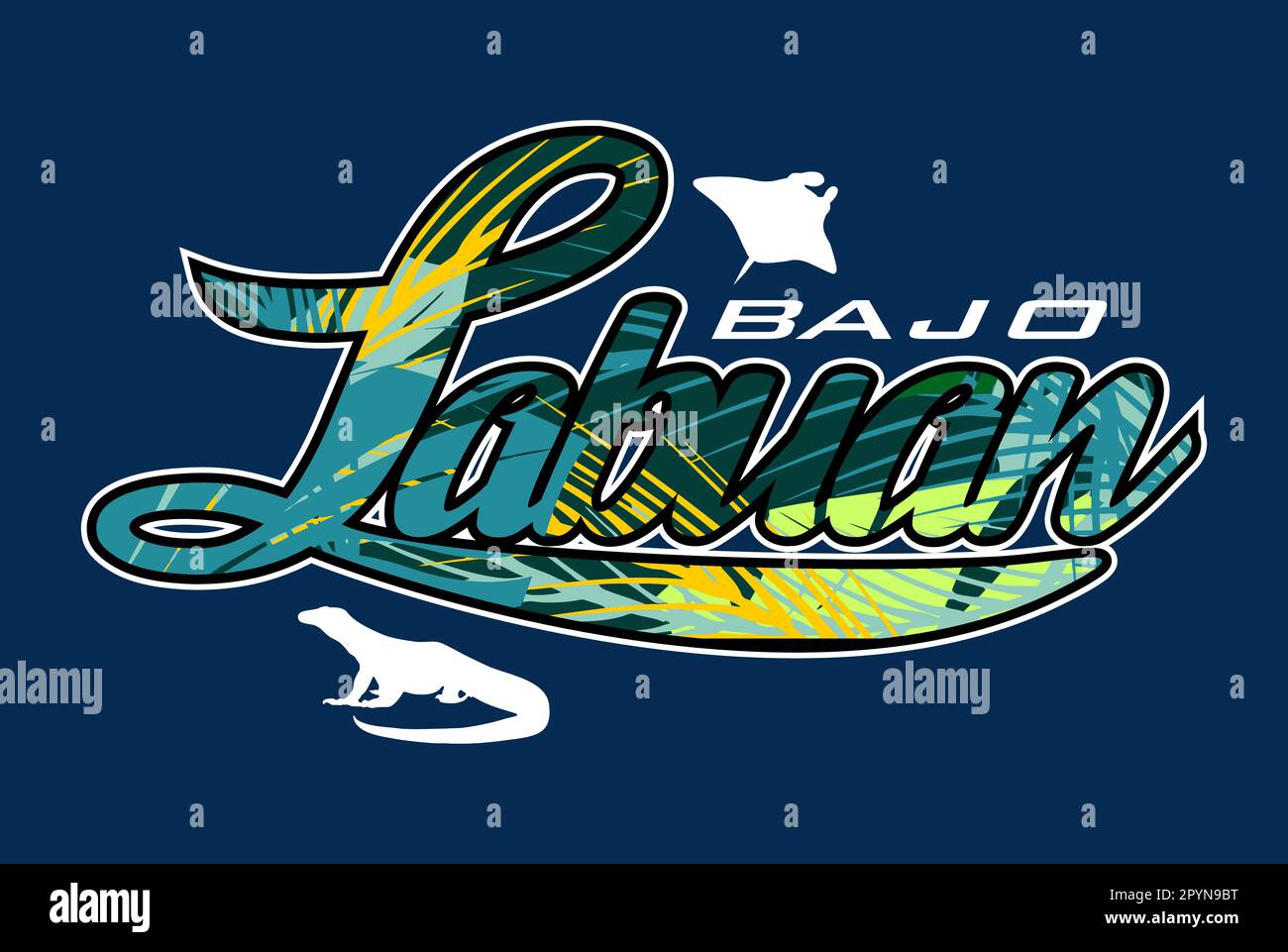 labuan bajo island indonesia Stock Vector Image & Art - Alamy