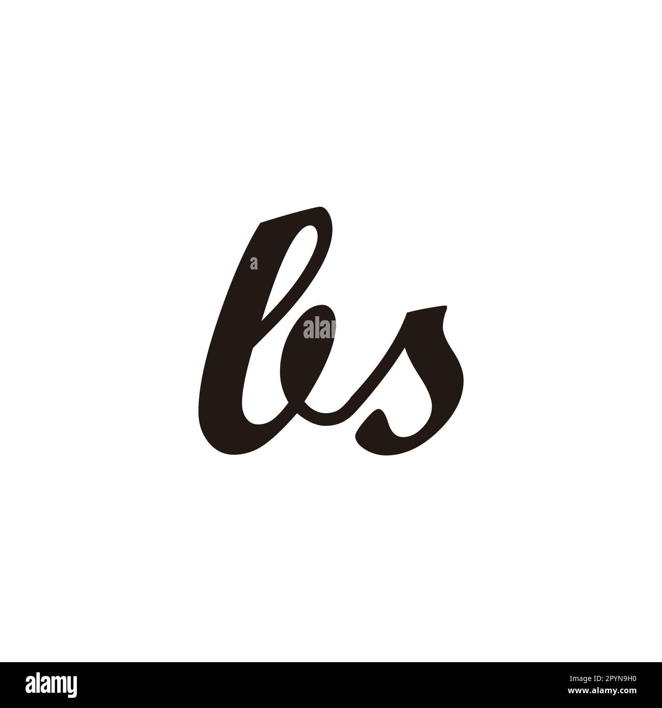 Letter bs connect geometric symbol simple logo vector Stock Vector ...