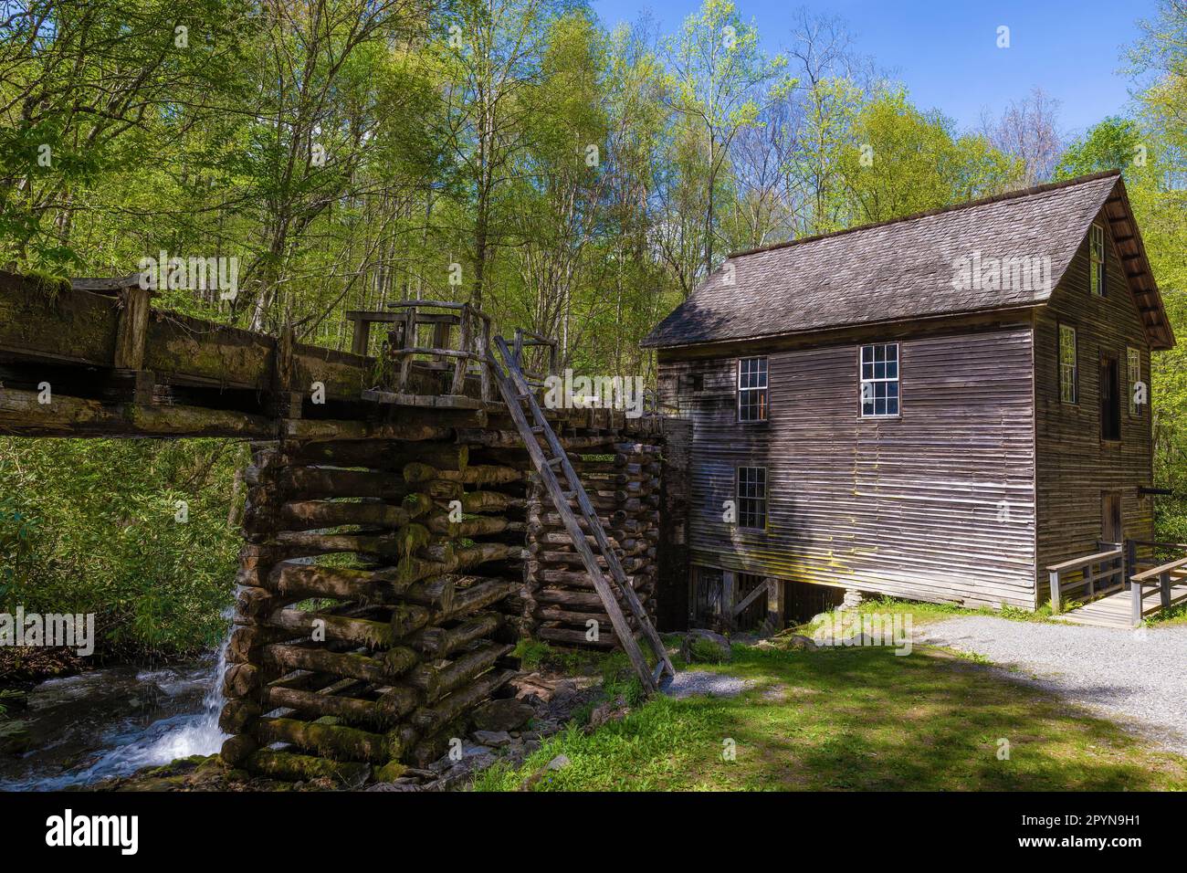 Built in 1886 is a steel turbine - powered grist mill in the Great ...