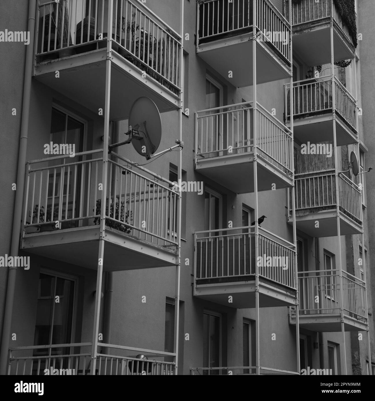 Courtyard Balconies, Vienna Stock Photo - Alamy