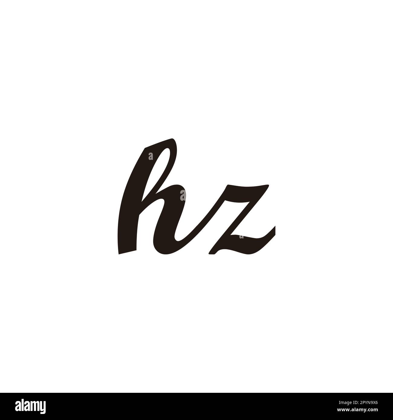Letter hz connect geometric symbol simple logo vector Stock Vector ...