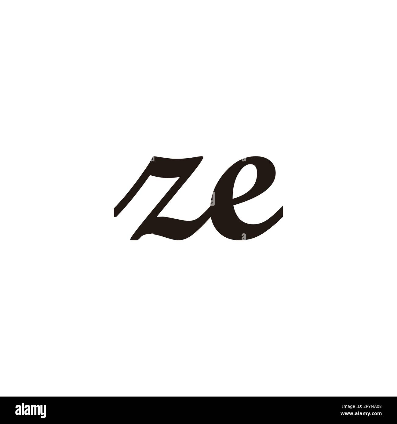 Letter ze connect geometric symbol simple logo vector Stock Vector ... Letter ze connect geometric symbol simple logo vector Stock Vector ...