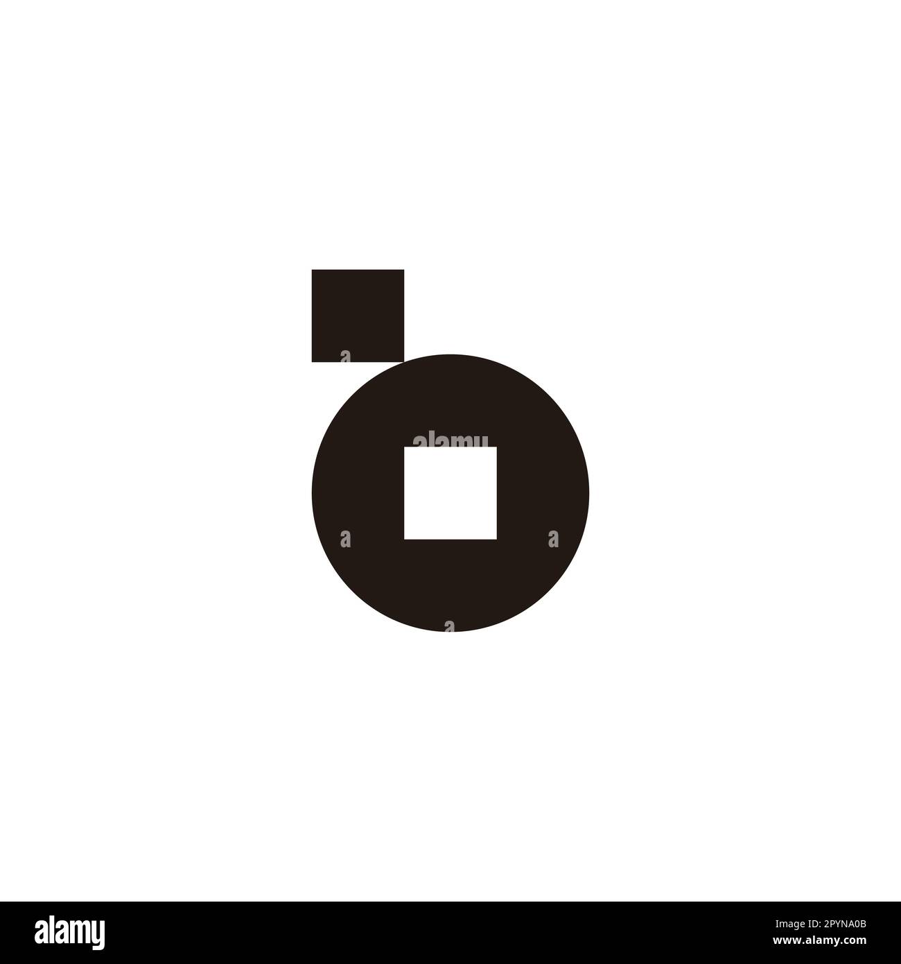 Letter b camera geometric symbol simple logo vector Stock Vector Image ...
