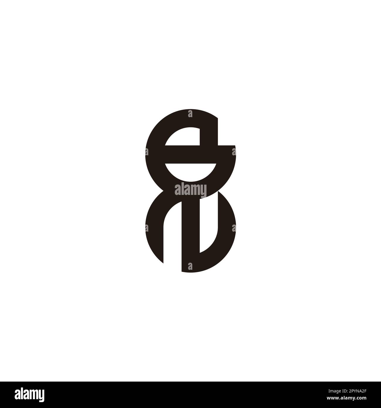 Letter B and N two circles geometric symbol simple logo vector Stock Vector Image & Art - Alamy