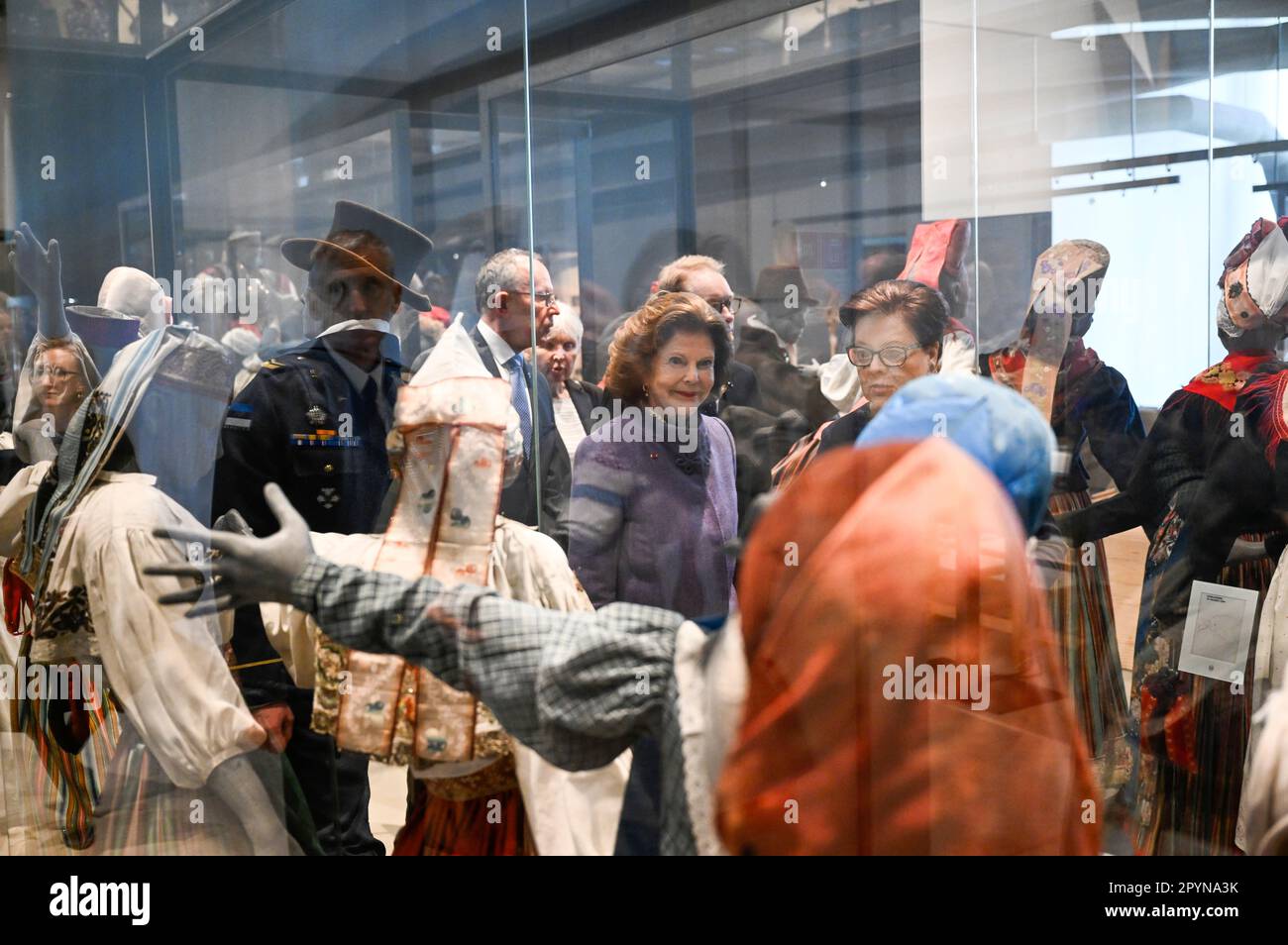 TARTU 20230504Queen Silvia and First Lady of Estonia Sirje Karis visit ...