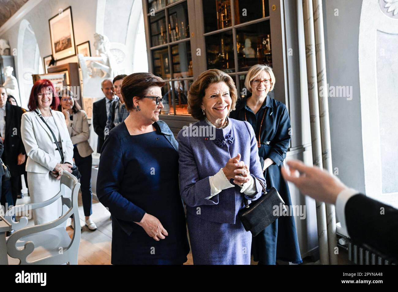 TARTU 20230504Queen Silvia and the First Lady of Estonia, Sirje Karis ...
