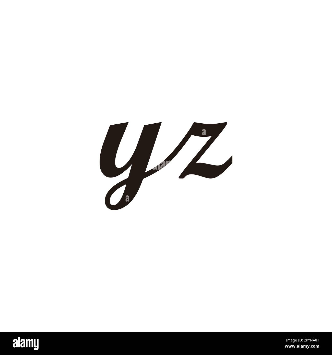 Letter yz connect geometric symbol simple logo vector Stock Vector ...