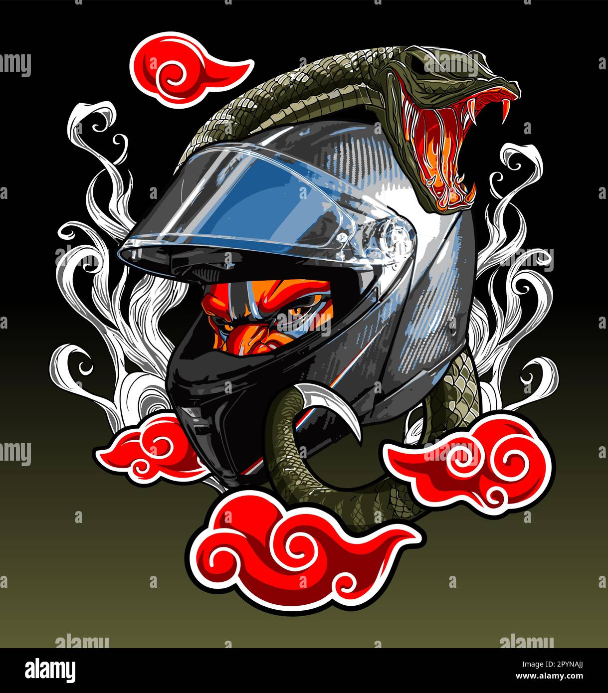 Fullface helmet Stock Vector Images - Alamy