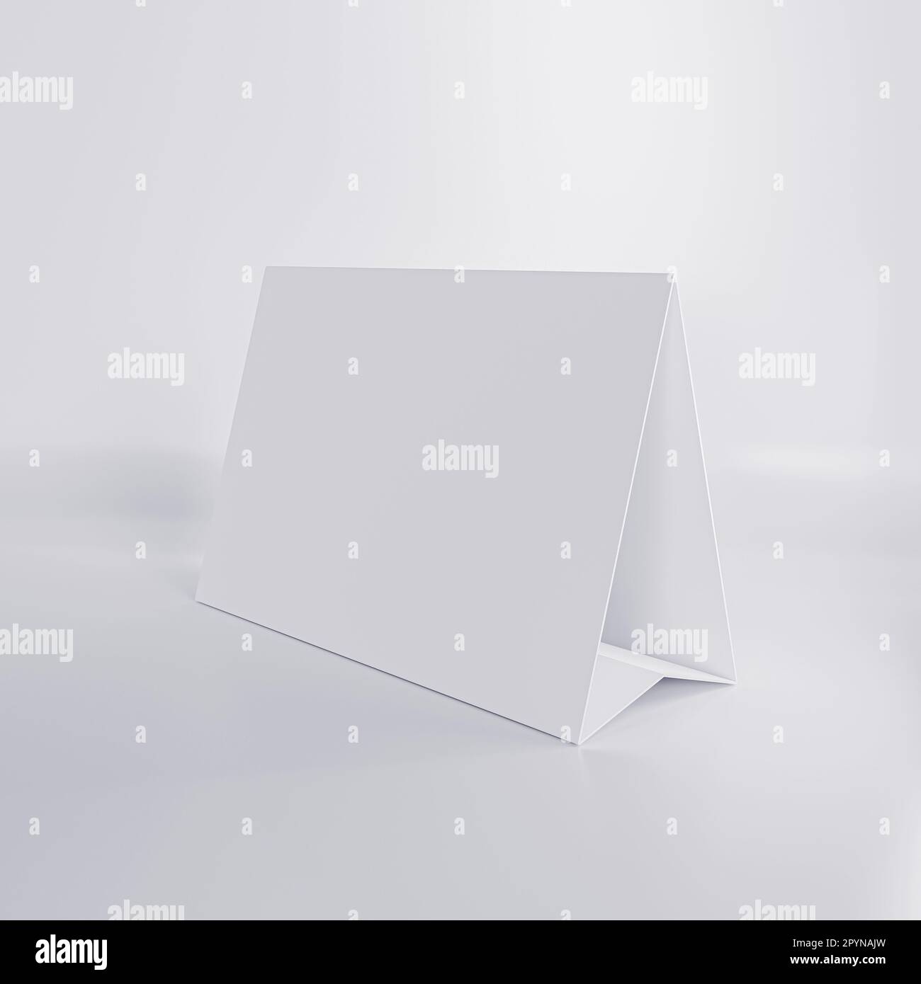 Table top Tent Card mockup 3d illaustration image Stock Photo - Alamy