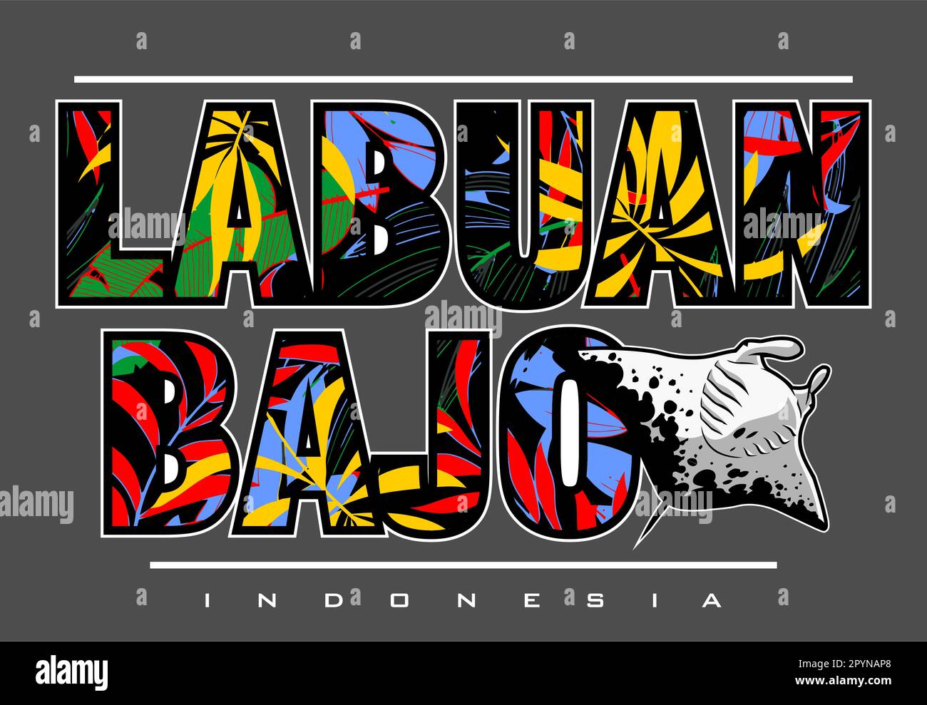 labuan bajo island indonesia Stock Vector Image & Art - Alamy