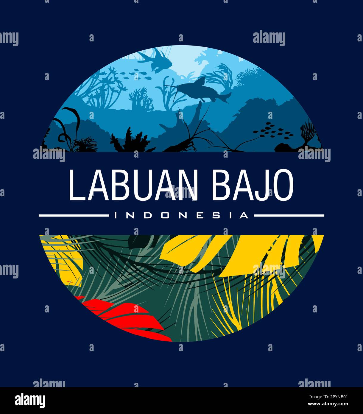 labuan bajo island indonesia Stock Vector Image & Art - Alamy