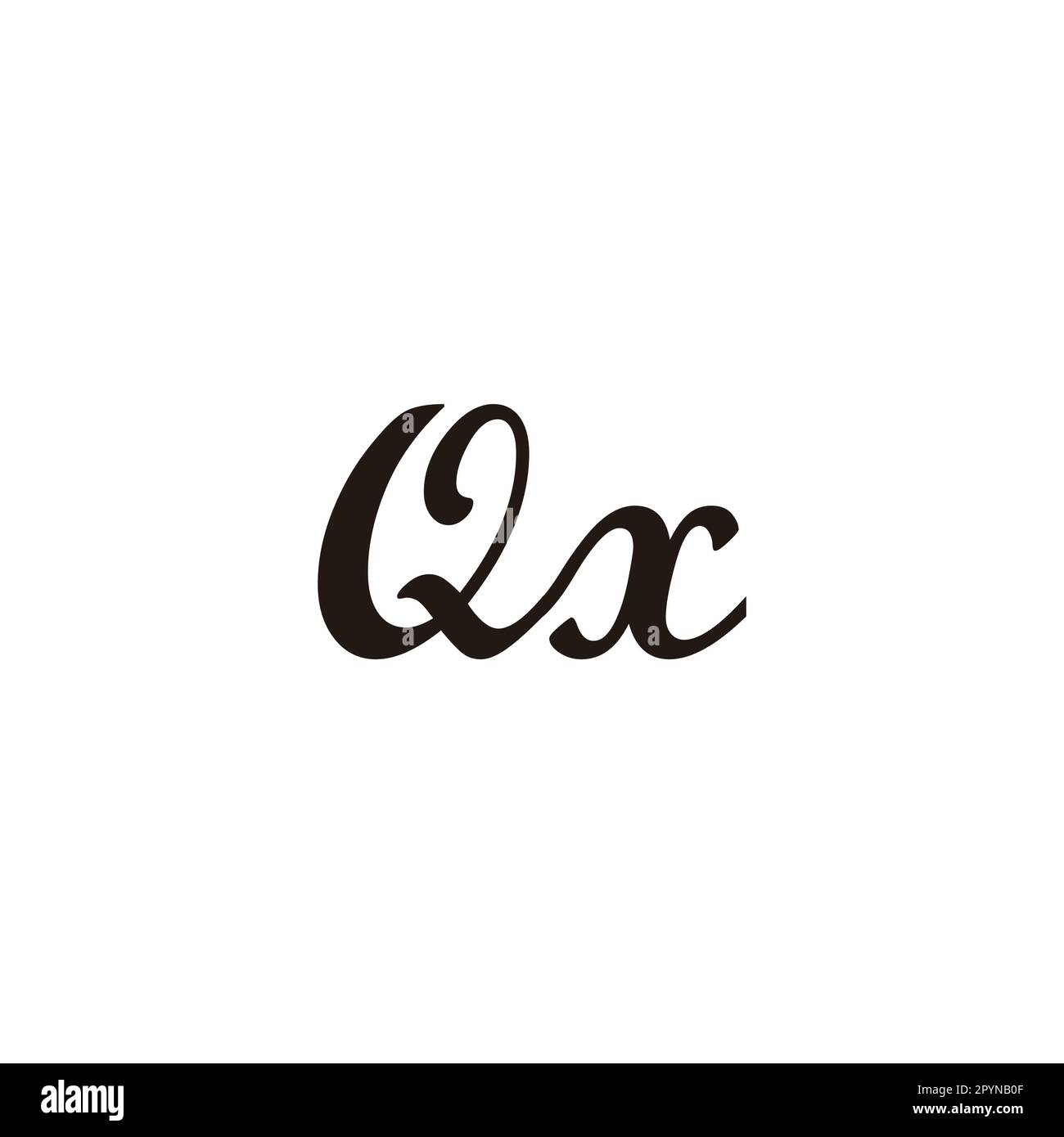 Letter qx vector vectors Cut Out Stock Images & Pictures - Alamy