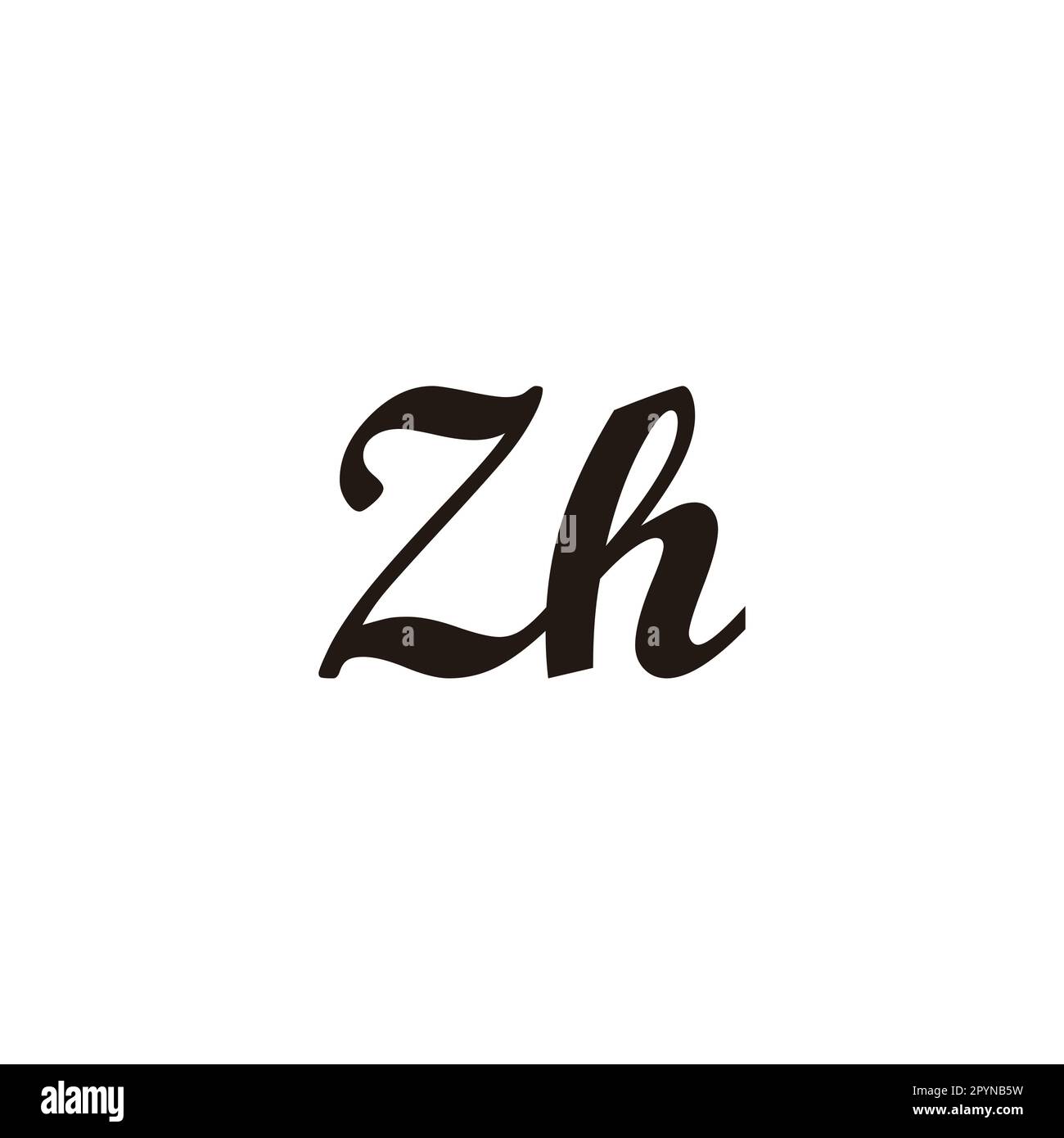 Letter Zh connect geometric symbol simple logo vector Stock Vector ...