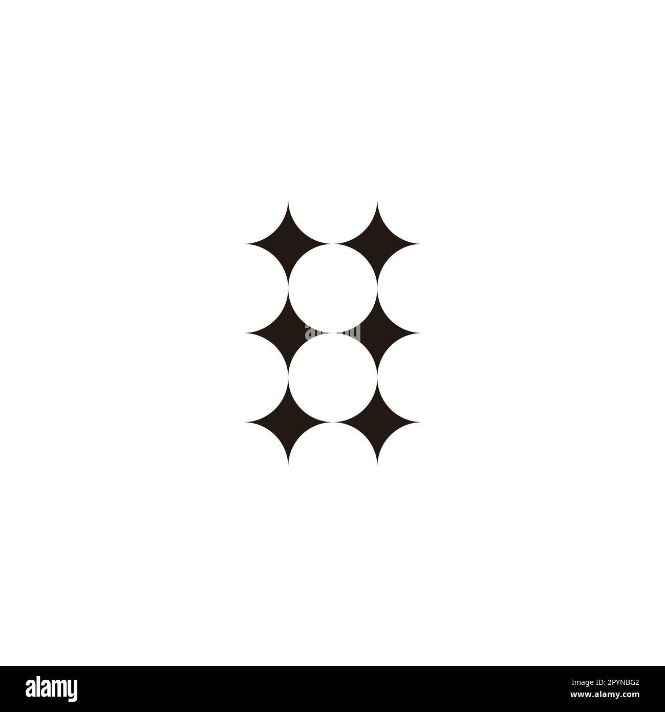 Number 8 light, geometric symbol simple logo vector Stock Vector Image ...