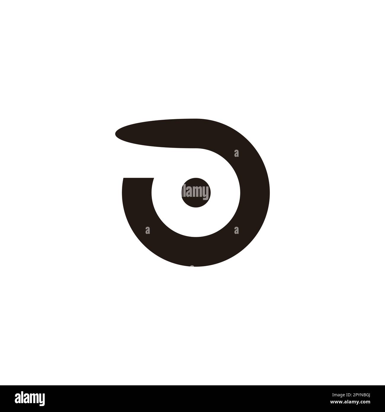 Letter d wheel, circle geometric symbol simple logo vector Stock Vector ...