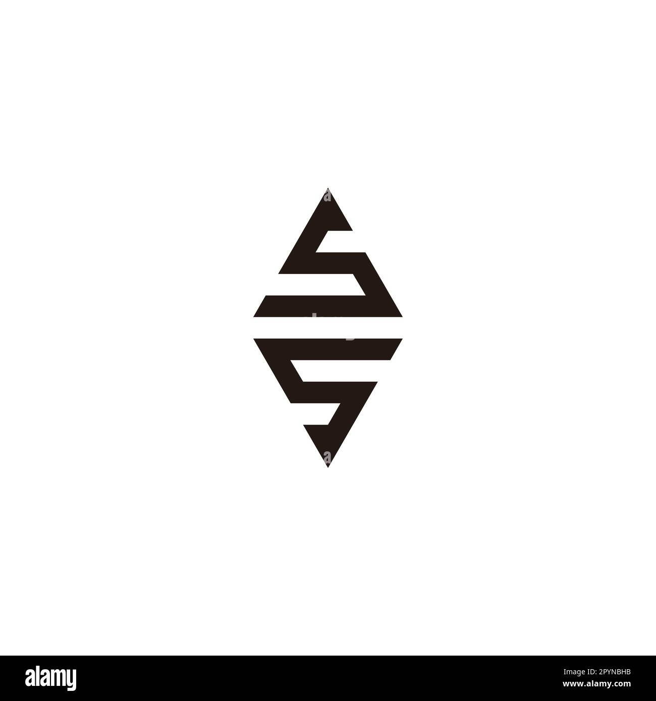 Letters S, gem geometric symbol simple logo vector Stock Vector Image ...