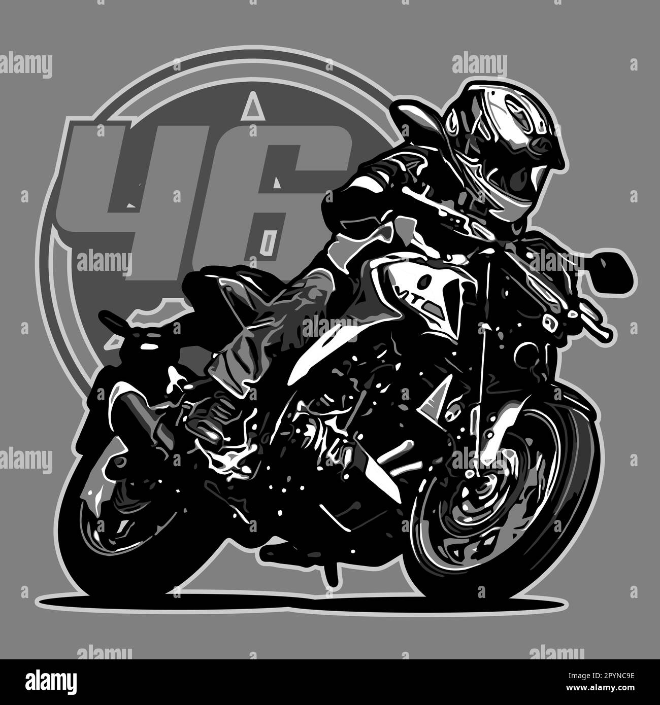 motorcycle vector template Stock Vector Image & Art - Alamy