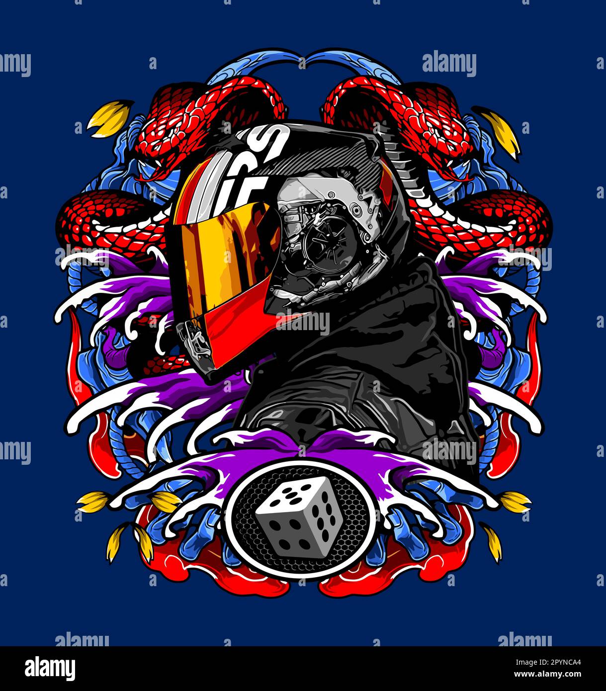 biker vector template Stock Vector Image & Art - Alamy