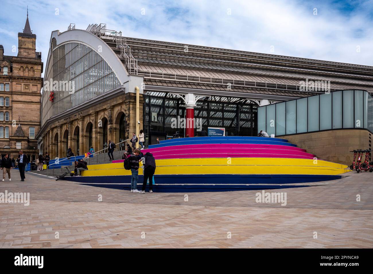 Liverpool, England, Liverpool Host Eurovison 2023. 4th May 2023. Lime ...