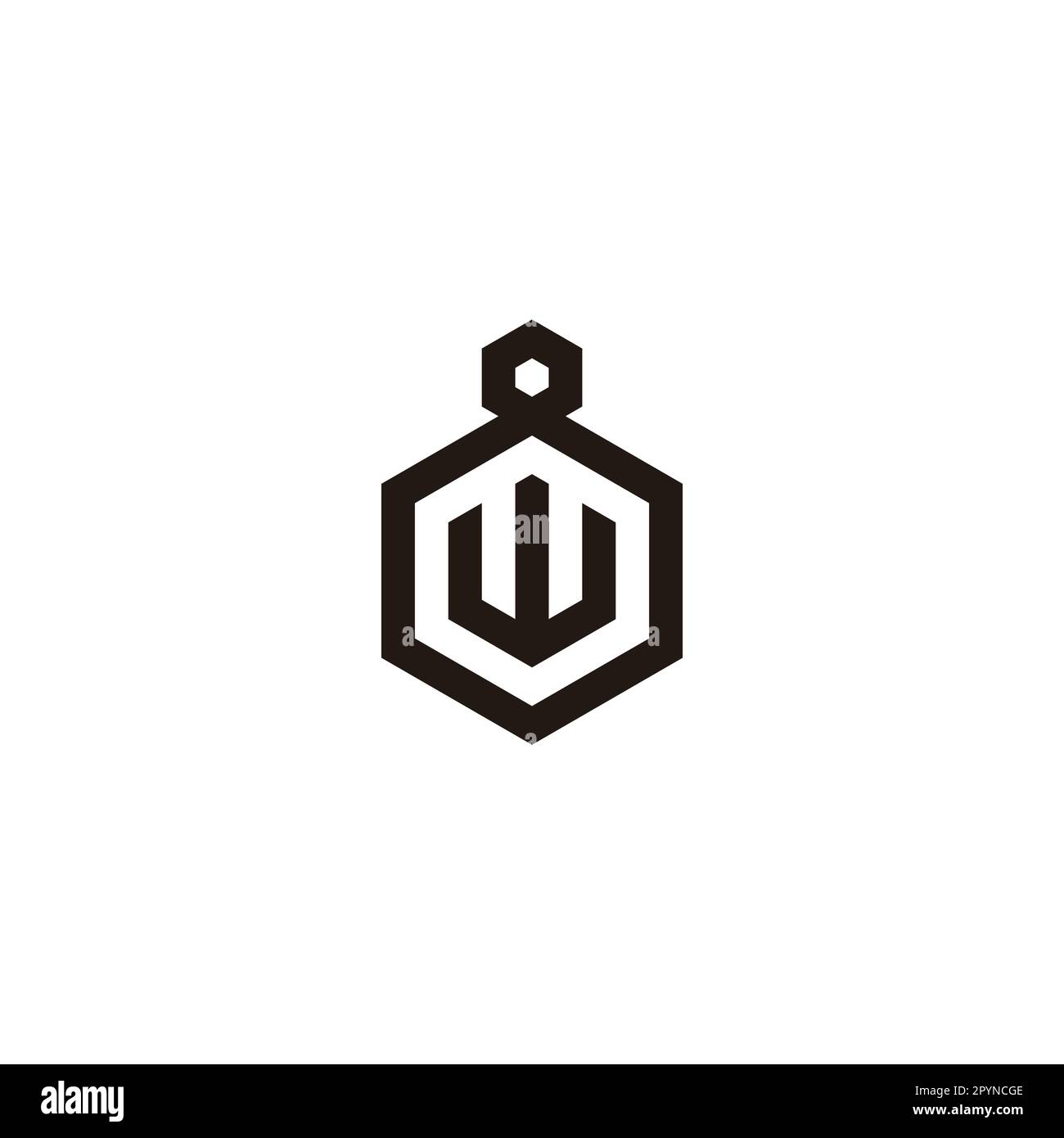 Letter w in 8, hexagon geometric symbol simple logo vector Stock Vector Image & Art - Alamy