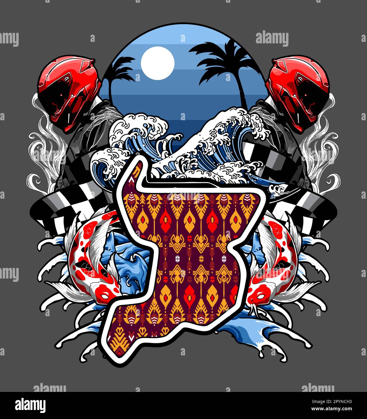 biker vector template Stock Vector Image & Art - Alamy