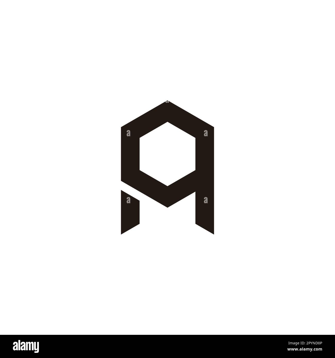 Letter Mq hexagon geometric symbol simple logo vector Stock Vector ...