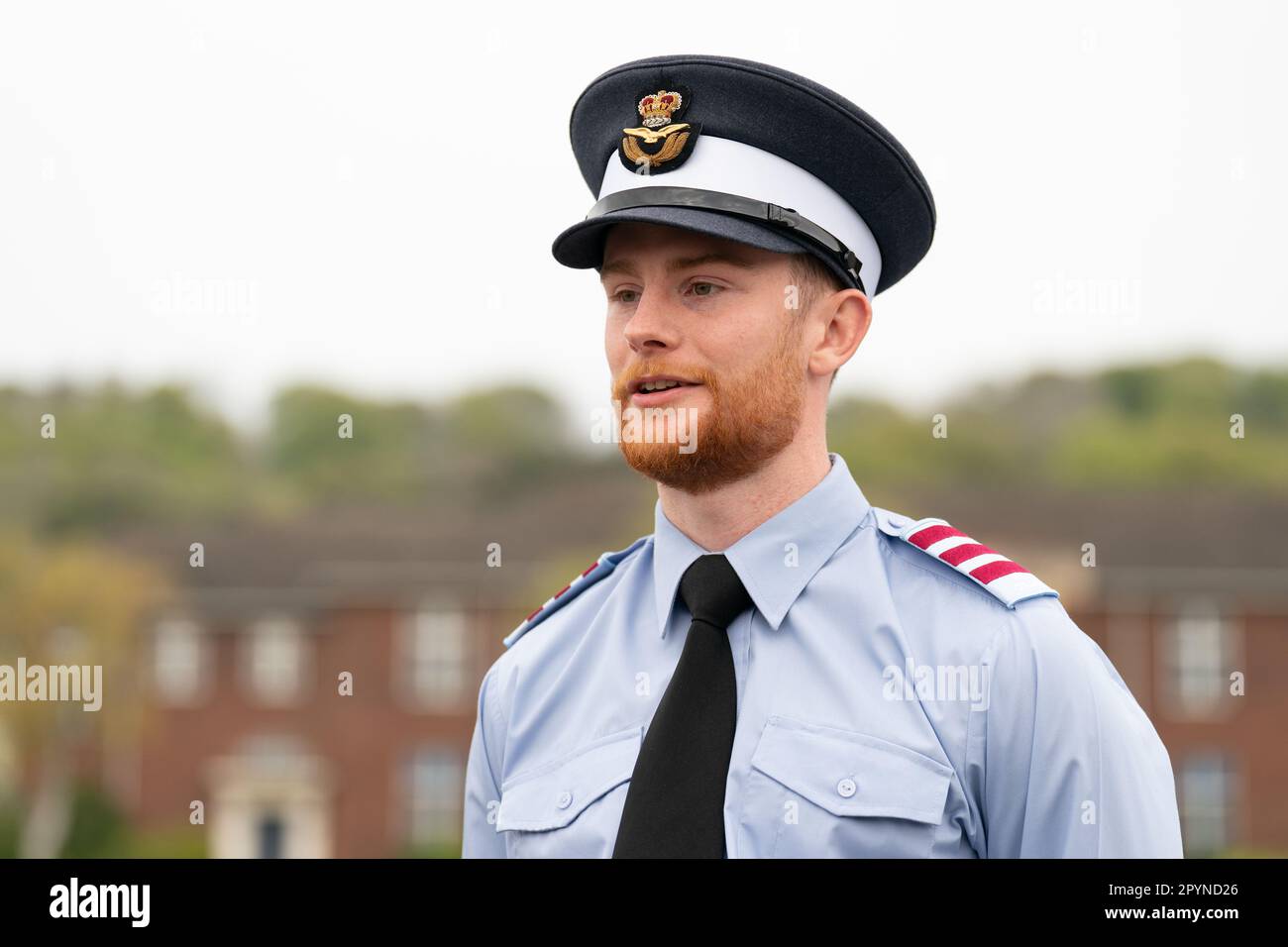 Officer Cadet Benjamin Bellchambers during a rehearsal for the ...