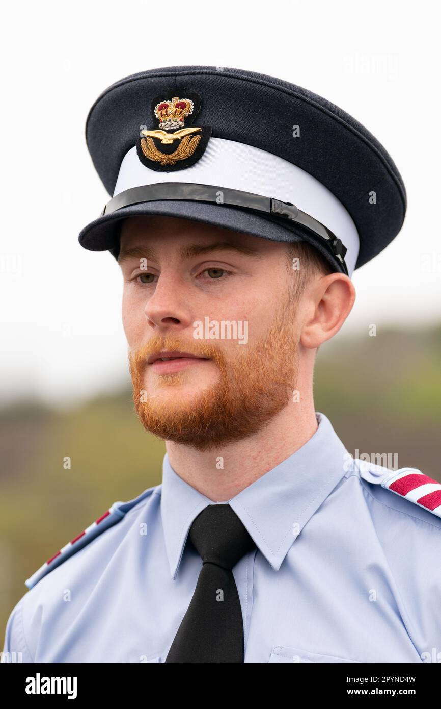 Officer Cadet Benjamin Bellchambers during a rehearsal for the ...