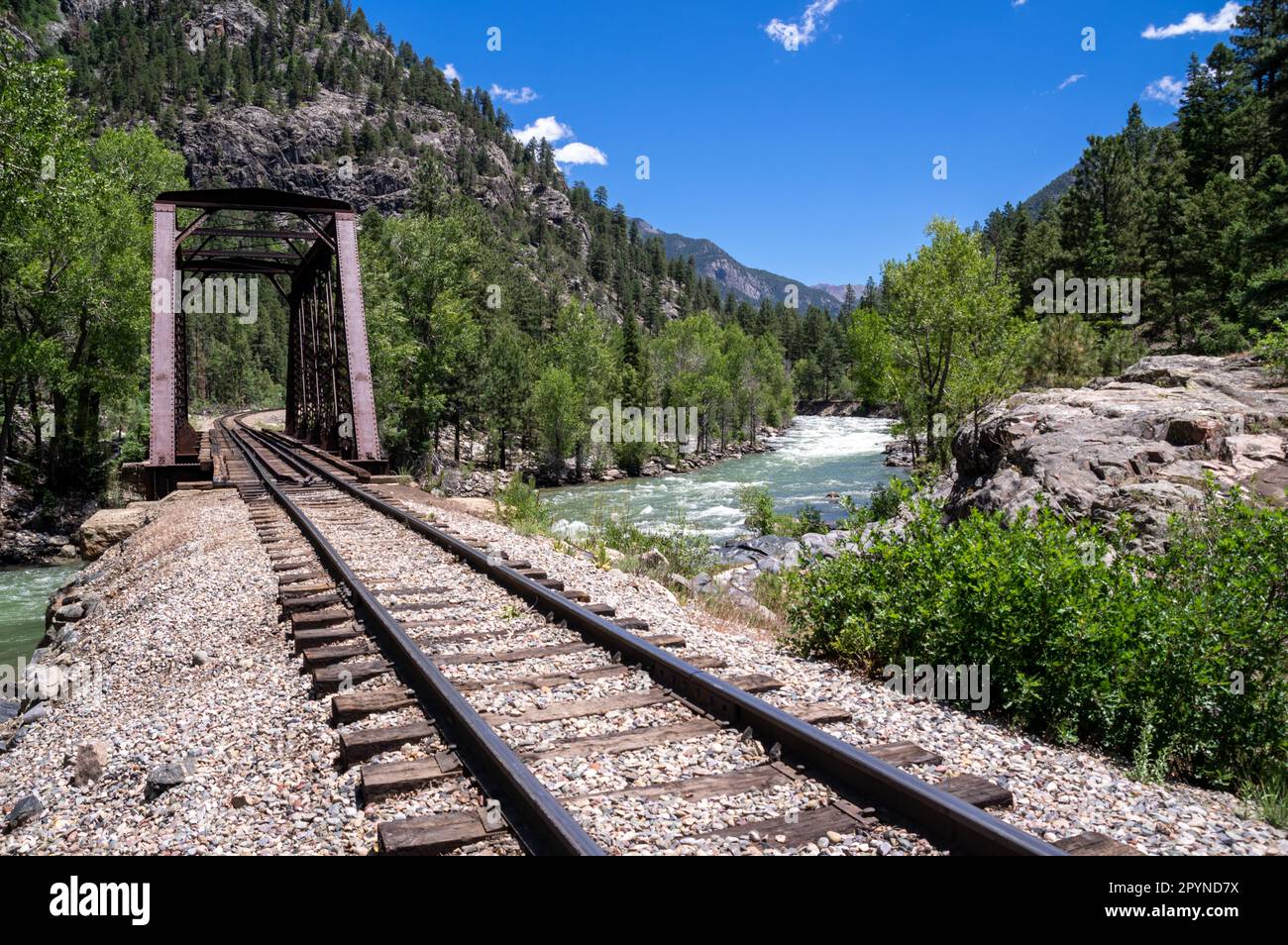Cascade Canyon Express train ride, Durango, CO Stock Photo - Alamy