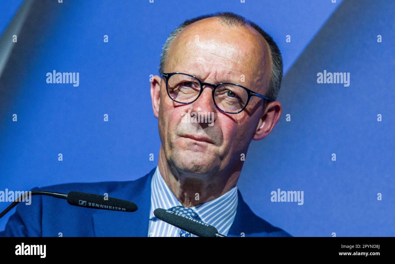 Munich, Bavaria, Germany. 4th May, 2023. FRIEDRICH MERZ, the head of ...