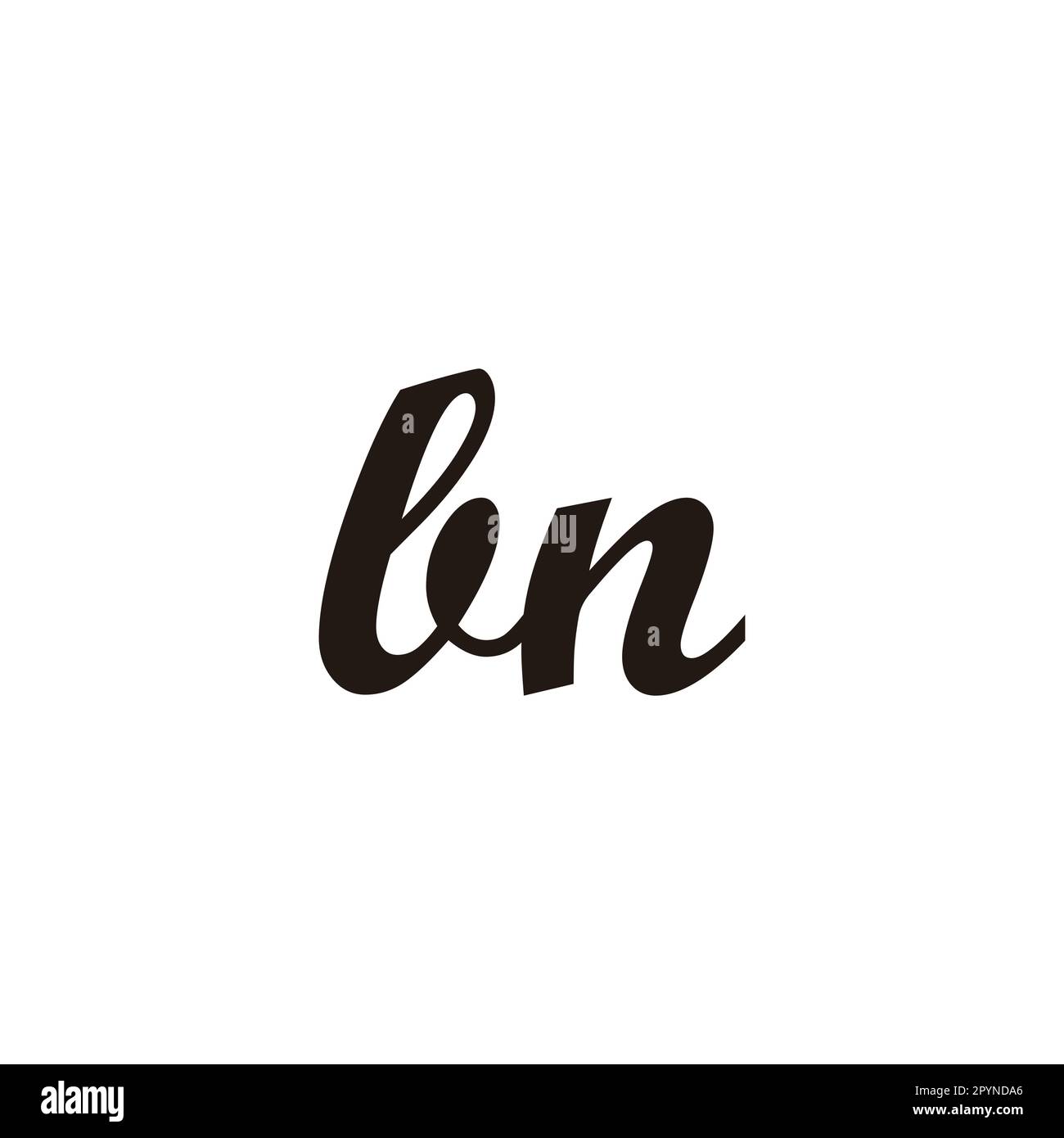 Letter bn connect geometric symbol simple logo vector Stock Vector ...