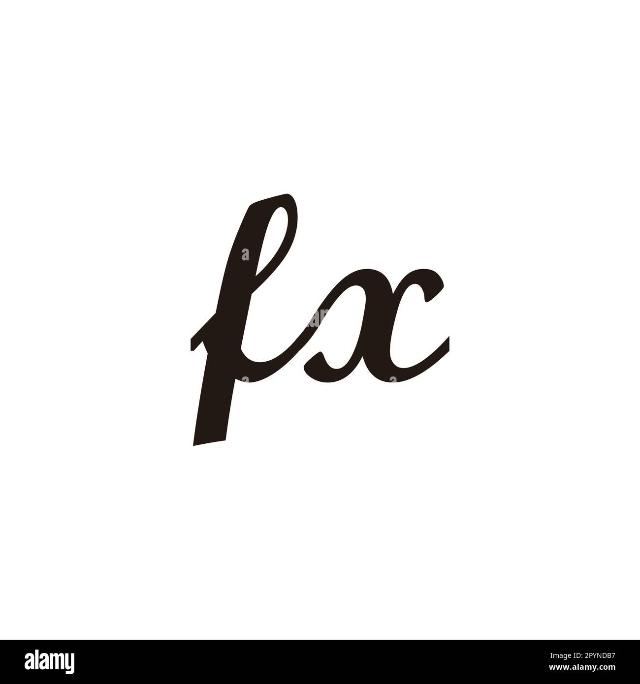 Letter fx connect geometric symbol simple logo vector Stock Vector ...
